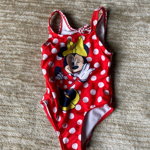 Disney | Swim | Disney Winking Minnie Mouse Swimsuit Size 3t | Poshmark
